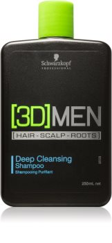 Schwarzkopf Professional [3D] MEN Deep Cleanse Clarifying Shampoo ...